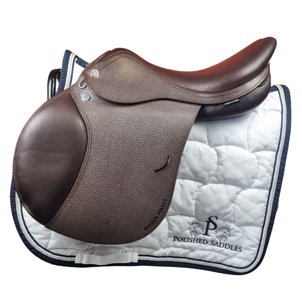 Prestige Golden France Jumping Saddle 2025 — Polished Saddles