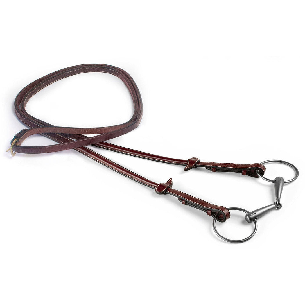 Equipe Half Rubber Reins — Polished Saddles
